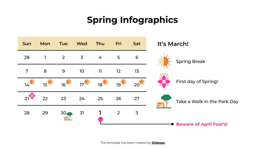 Spring Infographics Template