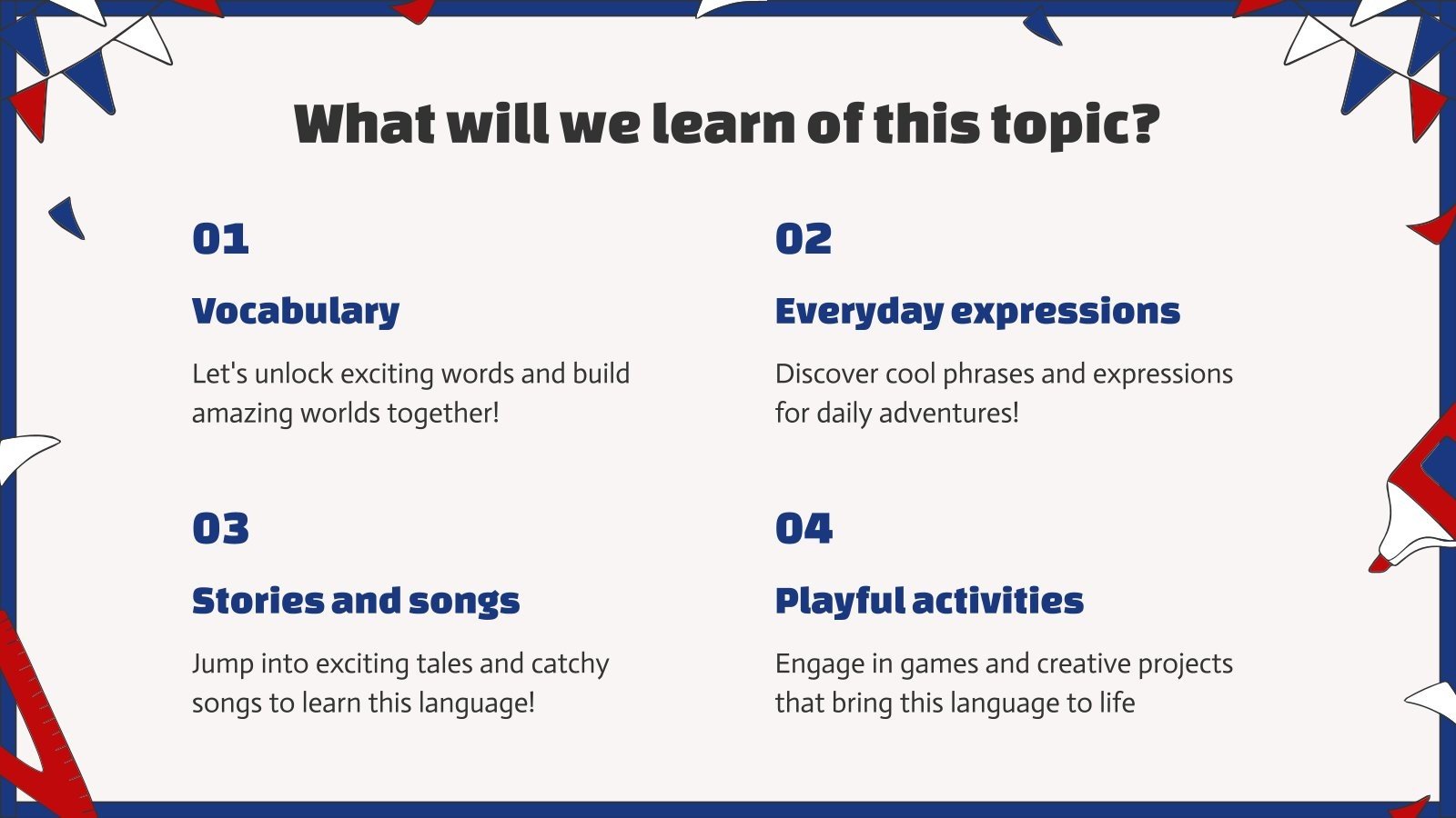 Holidays and Celebrations Vocabulary - French - 4th Grade