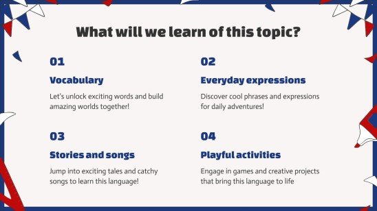 Holidays and Celebrations Vocabulary - French - 4th Grade