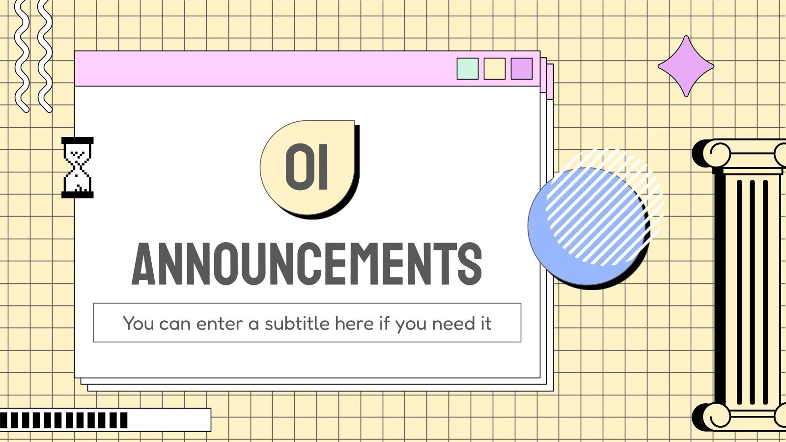 Cute and Pastel Grid Newsletter | Google Slides & PowerPoint