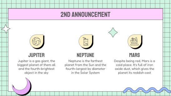 Cute and Pastel Grid Newsletter | Google Slides & PowerPoint