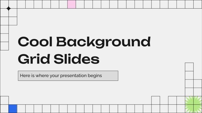Cool Background Grid Slides Presentation