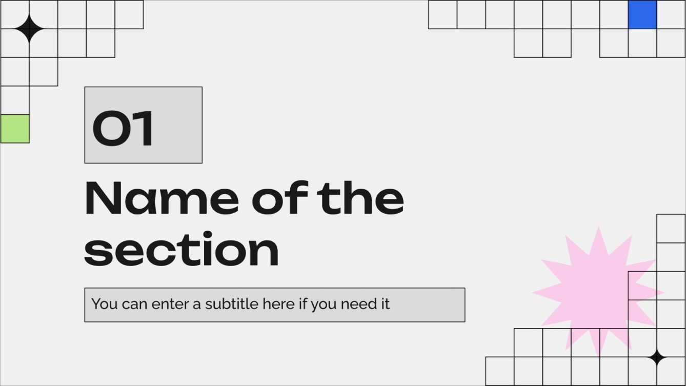 Cool Background Grid Slides Presentation