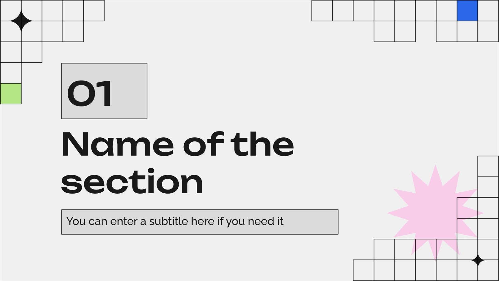 Cool Background Grid Slides Presentation