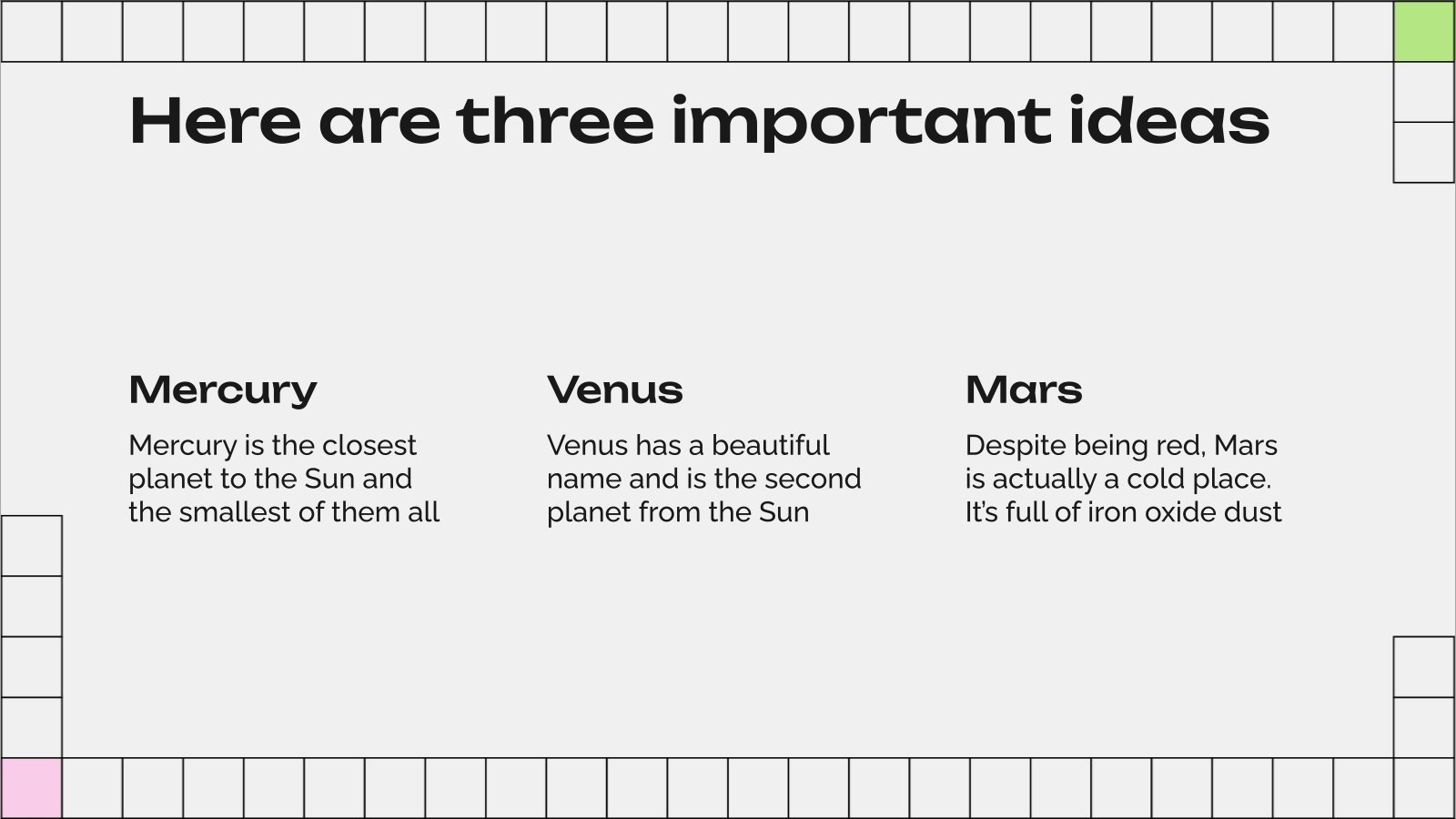 Cool Background Grid Slides Presentation