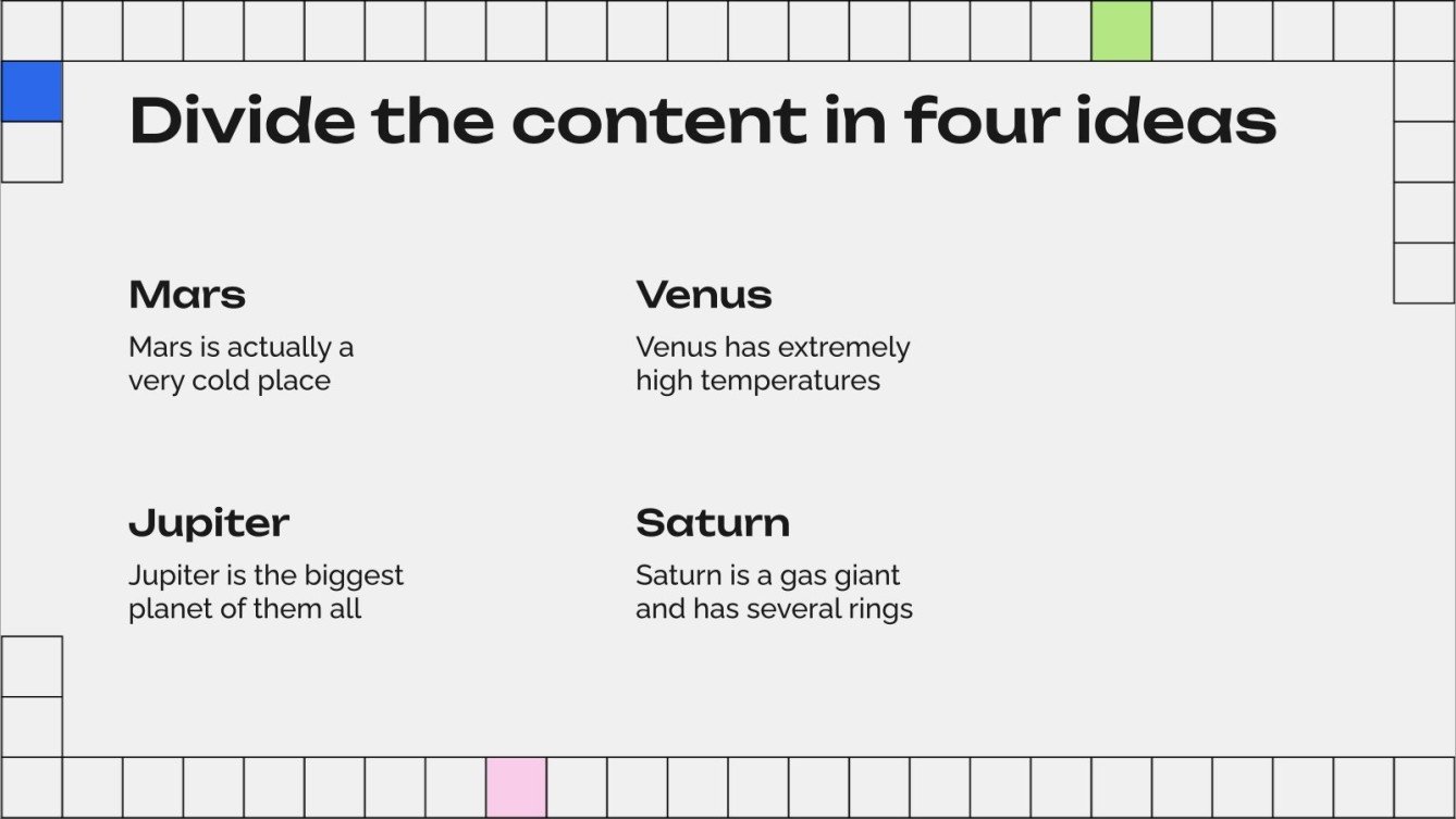 Cool Background Grid Slides Presentation