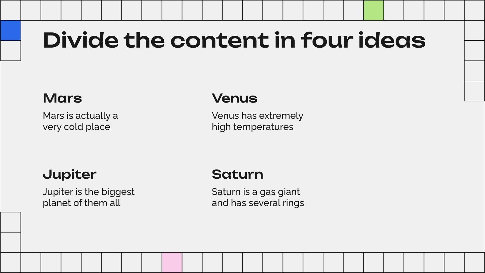 Cool Background Grid Slides Presentation