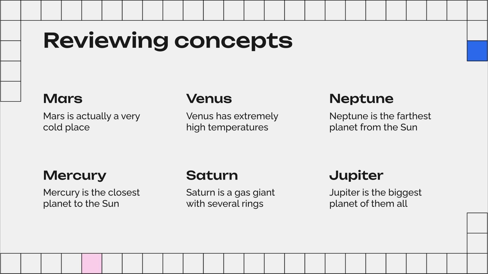 Cool Background Grid Slides Presentation