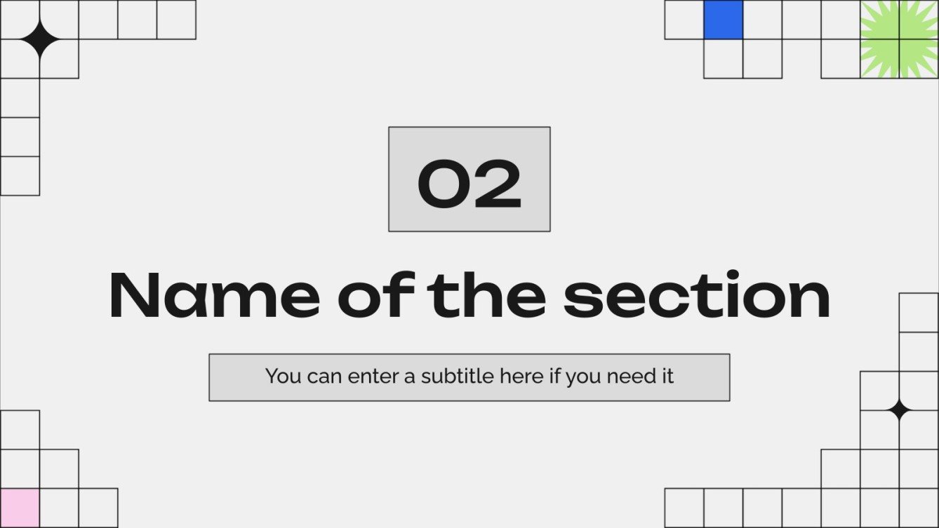 Cool Background Grid Slides Presentation