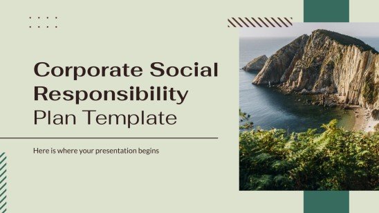 Corporate Social Responsibility Plan Template