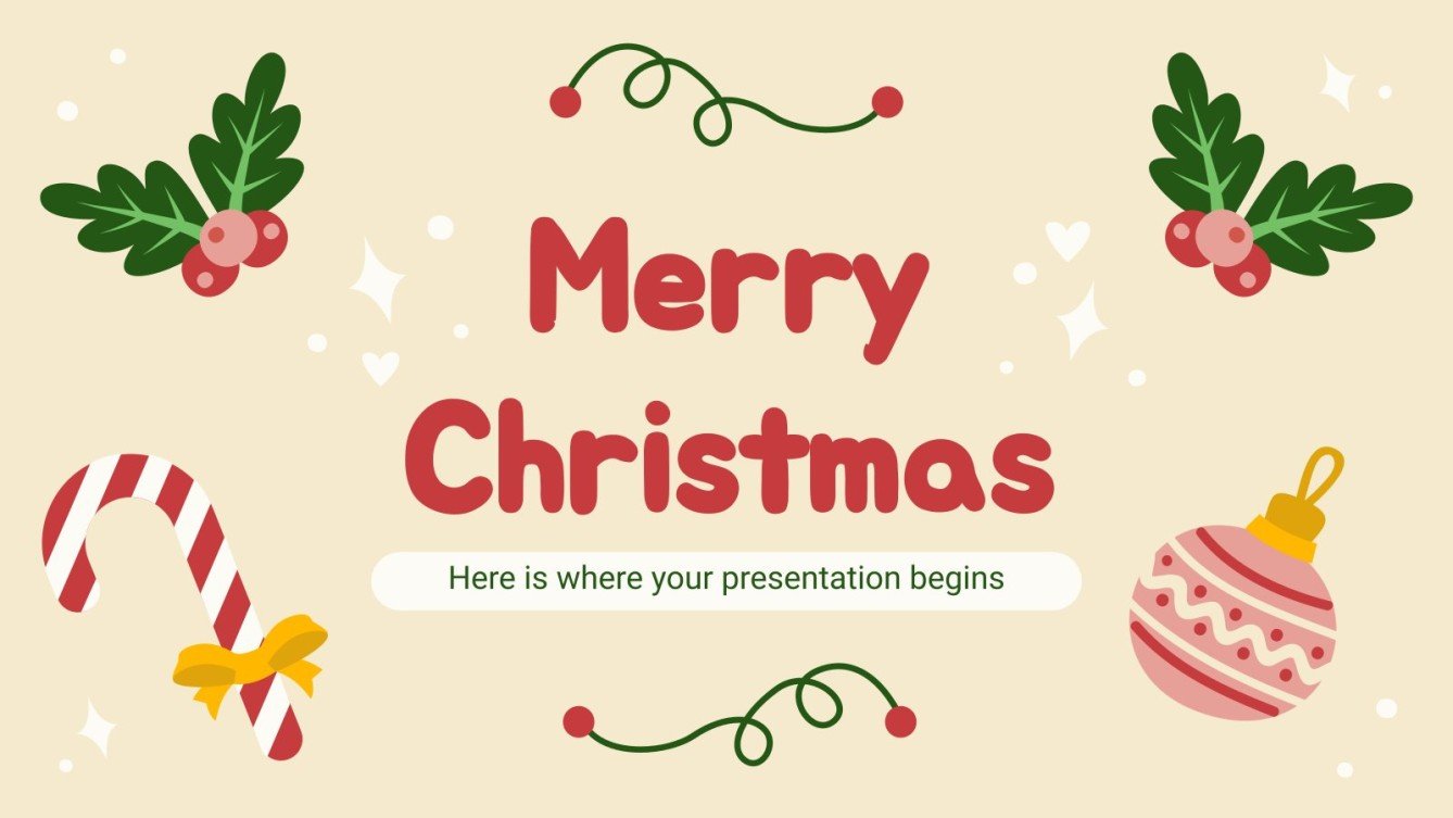 Presentación de navidad | Plantilla Google Slides y PowerPoint