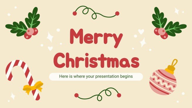 Merry Christmas presentation | Google Slides & PPT template