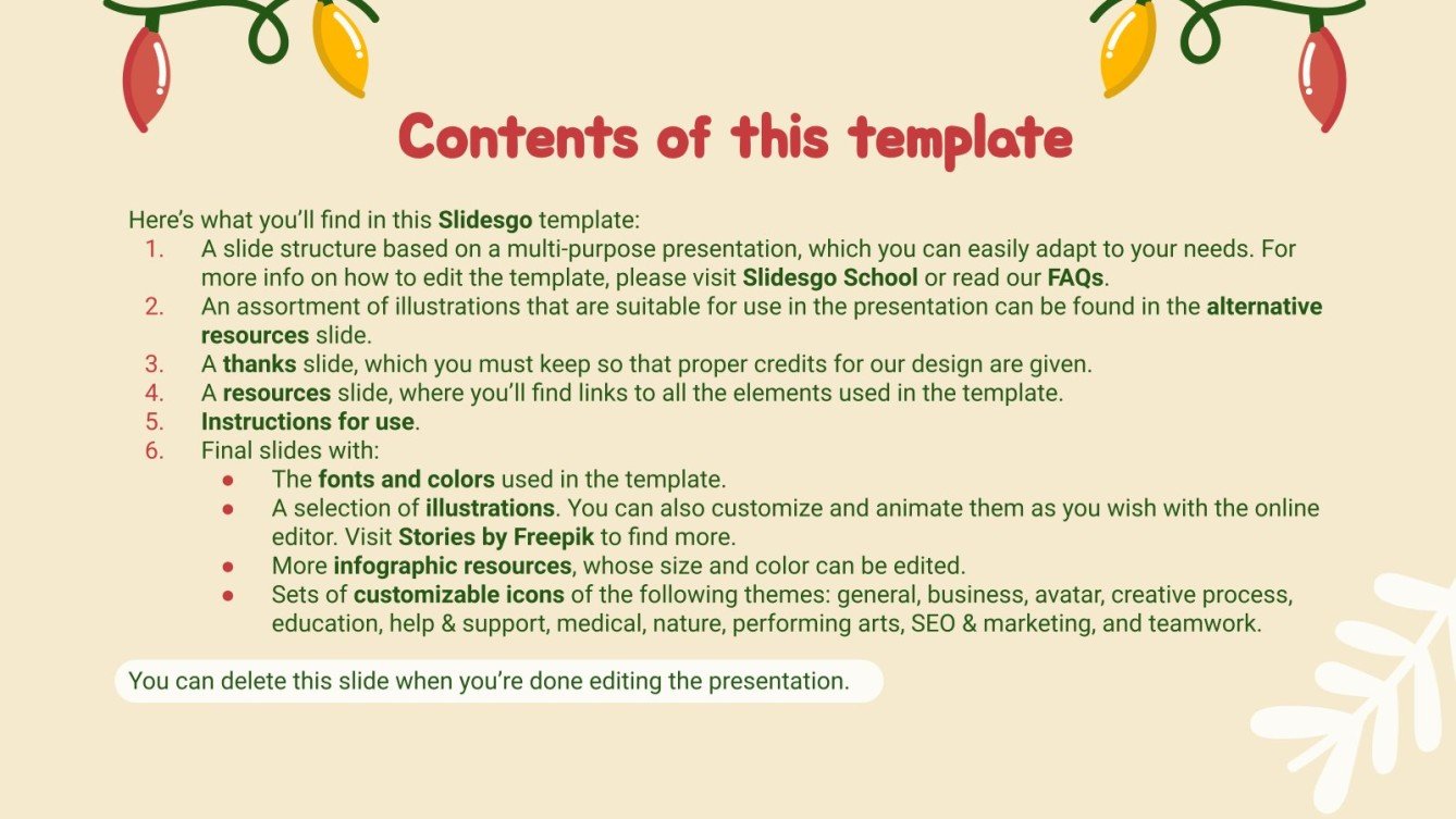 Merry Christmas presentation | Google Slides & PPT template