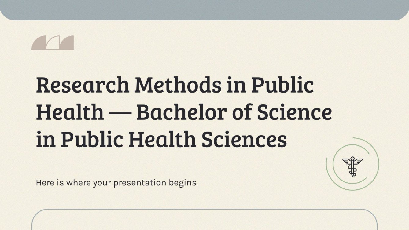 Research Methods in Public Health - Bachelor
