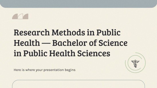 Research Methods in Public Health - Bachelor