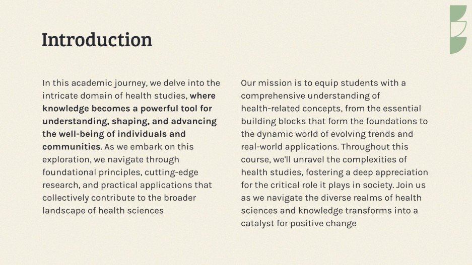 Research Methods in Public Health - Bachelor