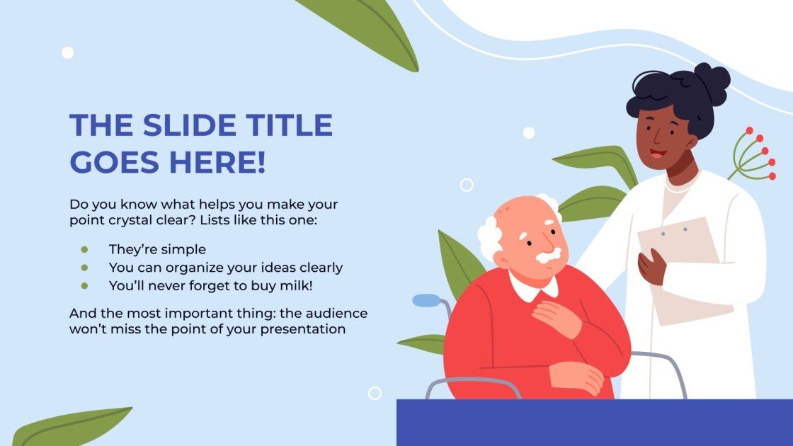 Cheerful Template for Hospital Patients Presentation