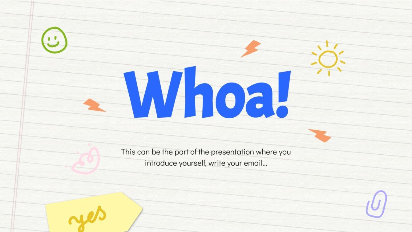 Doodle GIF School Notebook | Google Slides & PowerPoint