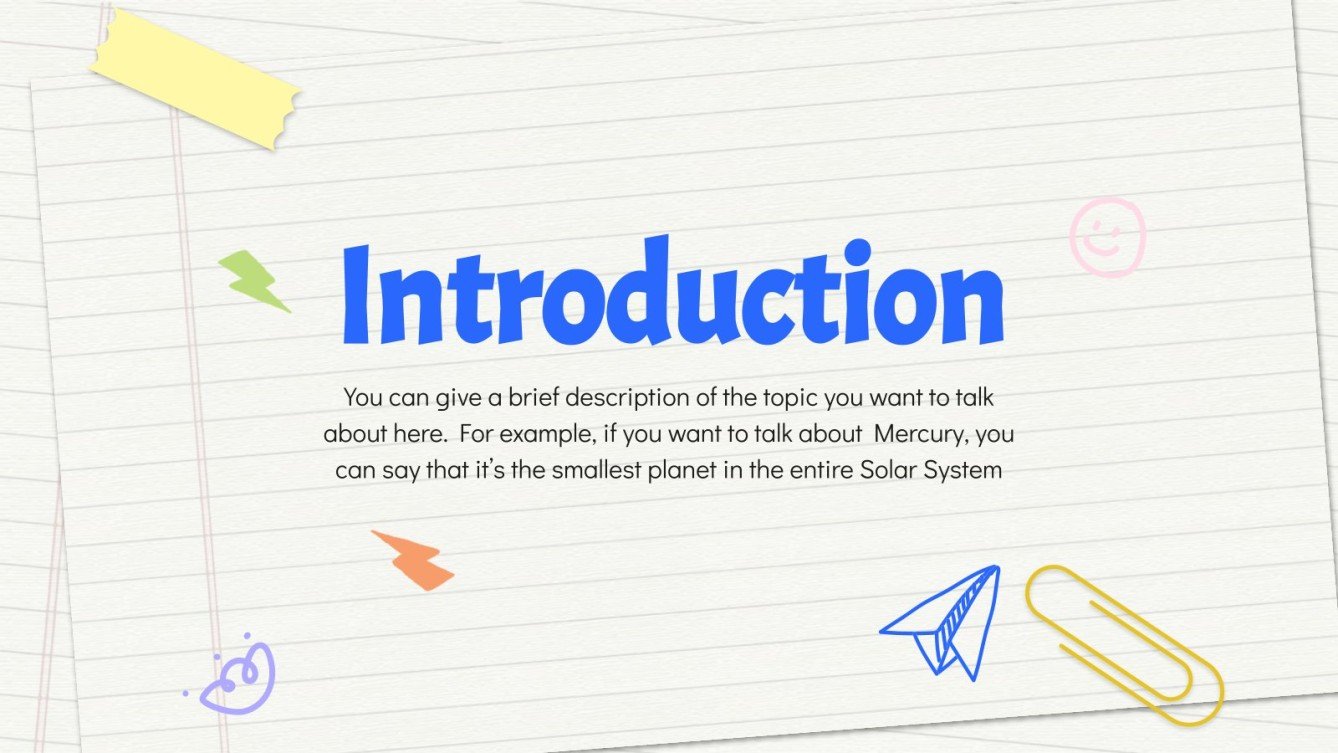 Doodle GIF School Notebook | Google Slides & PowerPoint