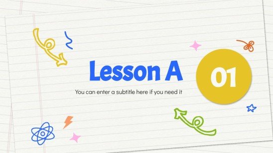 Doodle GIF School Notebook | Google Slides & PowerPoint