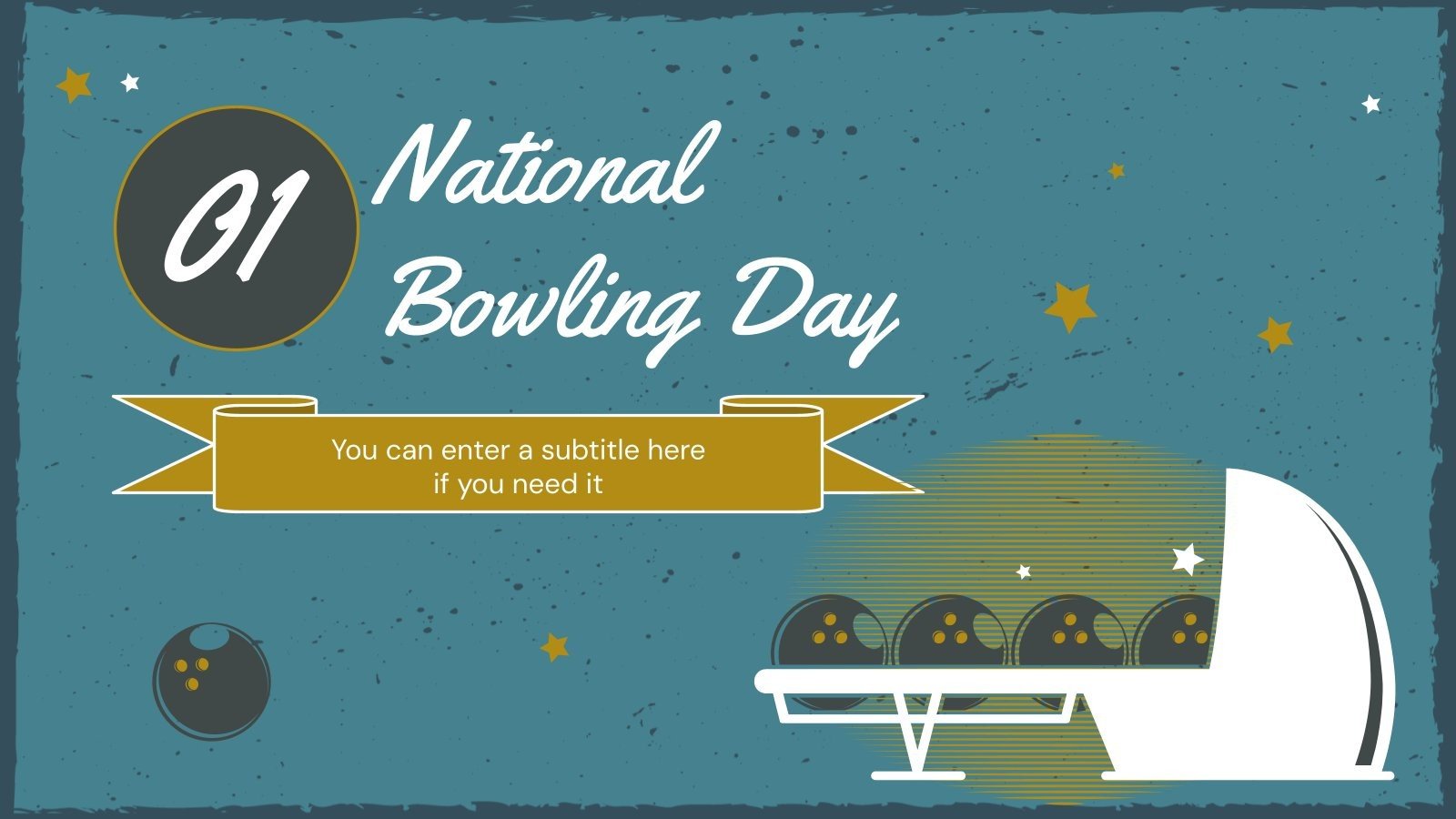 US National Bowling League Day | Google Slides & PowerPoint