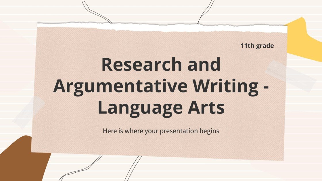 Research and Argumentative Writing - 11th Grade