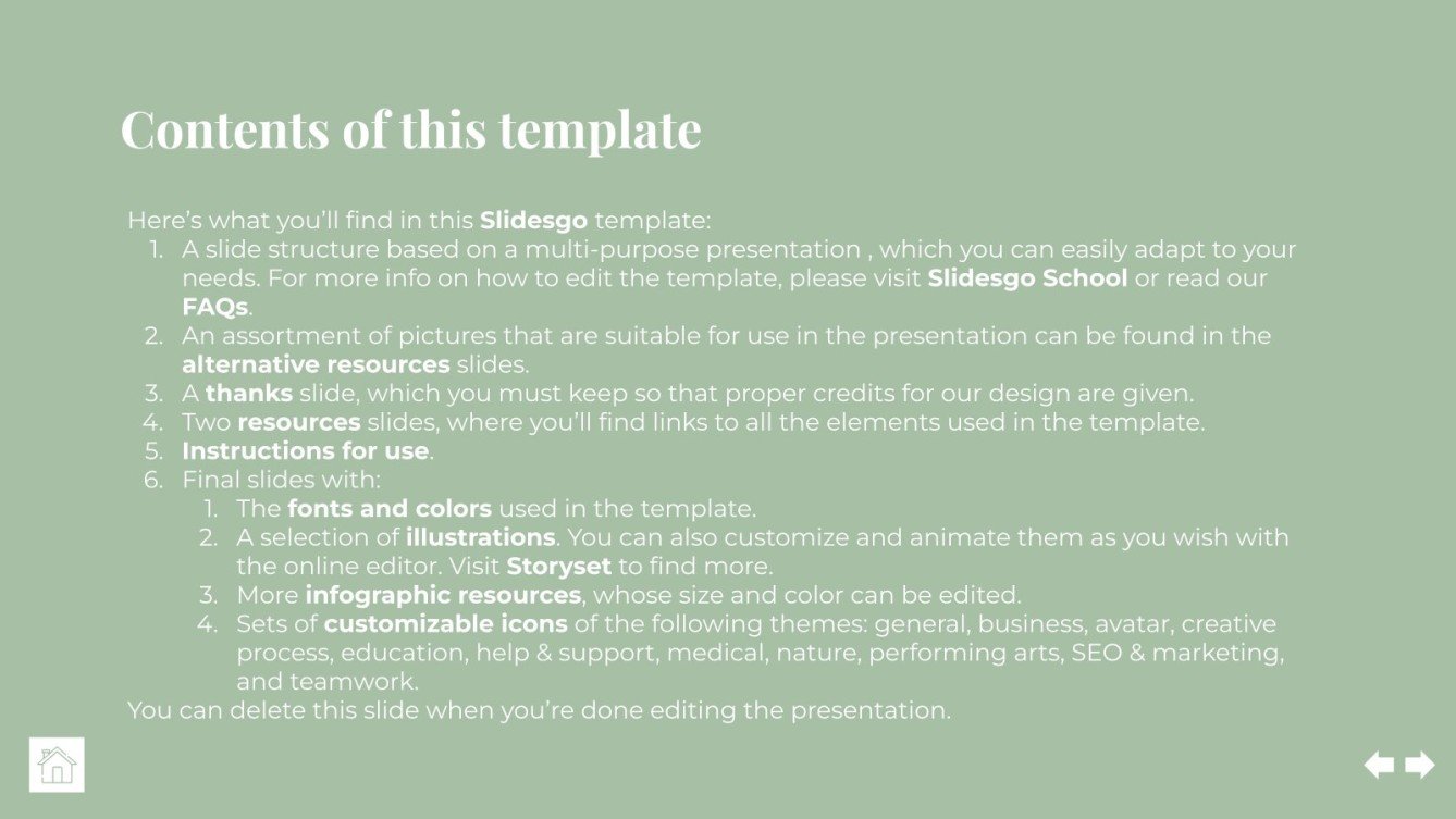 Minimalist Green Slides Google Slides & PowerPoint template