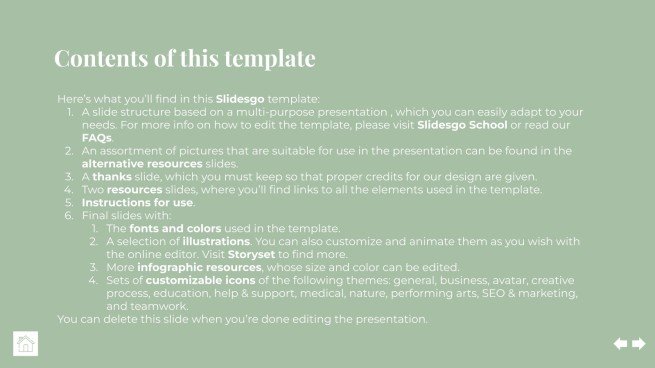 Minimalist Green Slides Google Slides & PowerPoint template