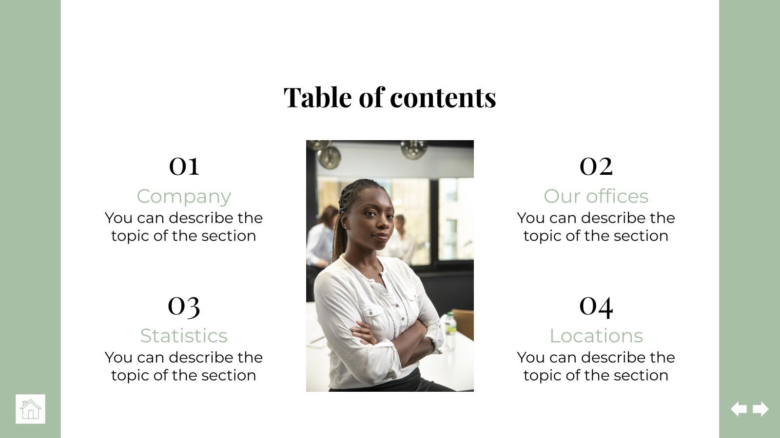 Minimalist Green Slides Google Slides & PowerPoint template