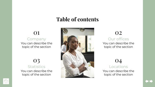 Minimalist Green Slides Google Slides & PowerPoint template