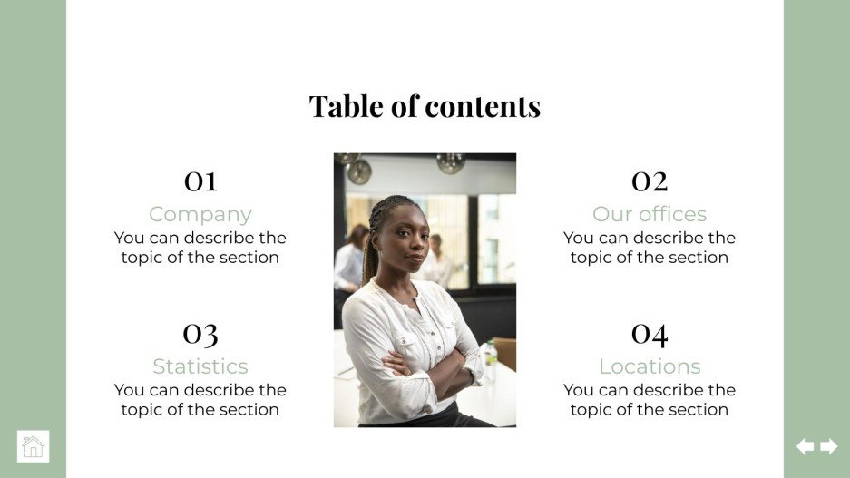 Minimalist Green Slides Google Slides & PowerPoint template