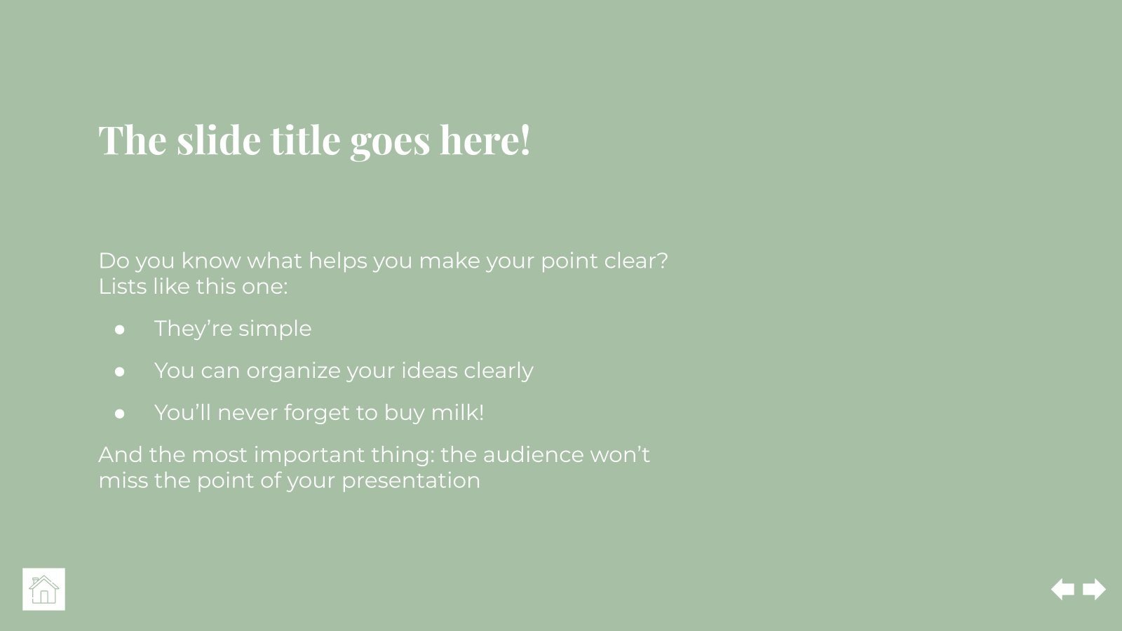 Minimalist Green Slides Google Slides & PowerPoint template