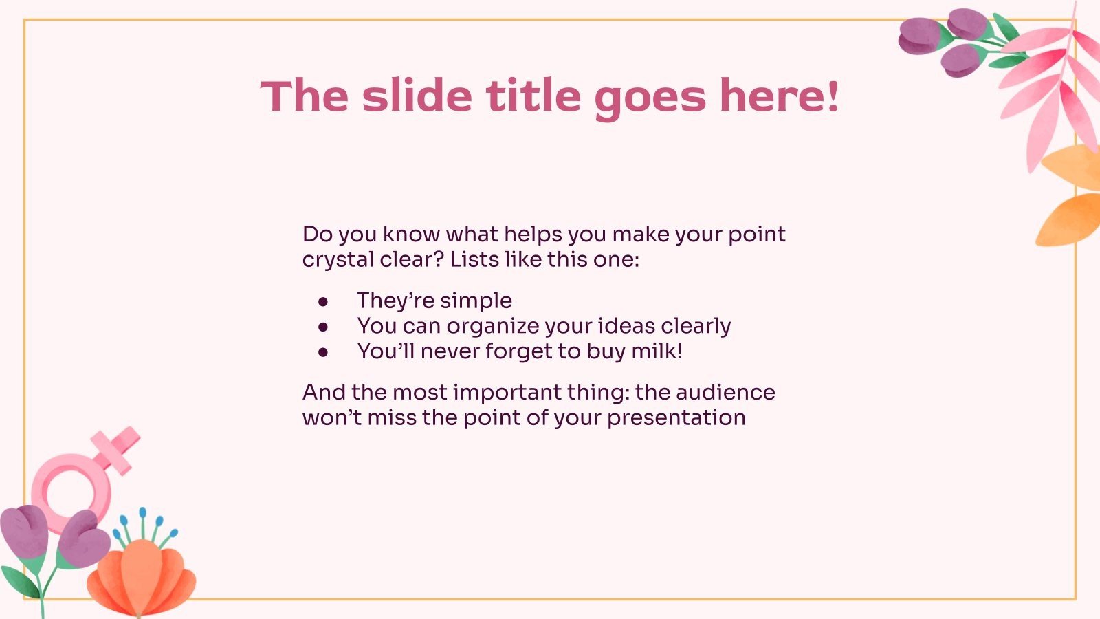 International Women's Day Presentation