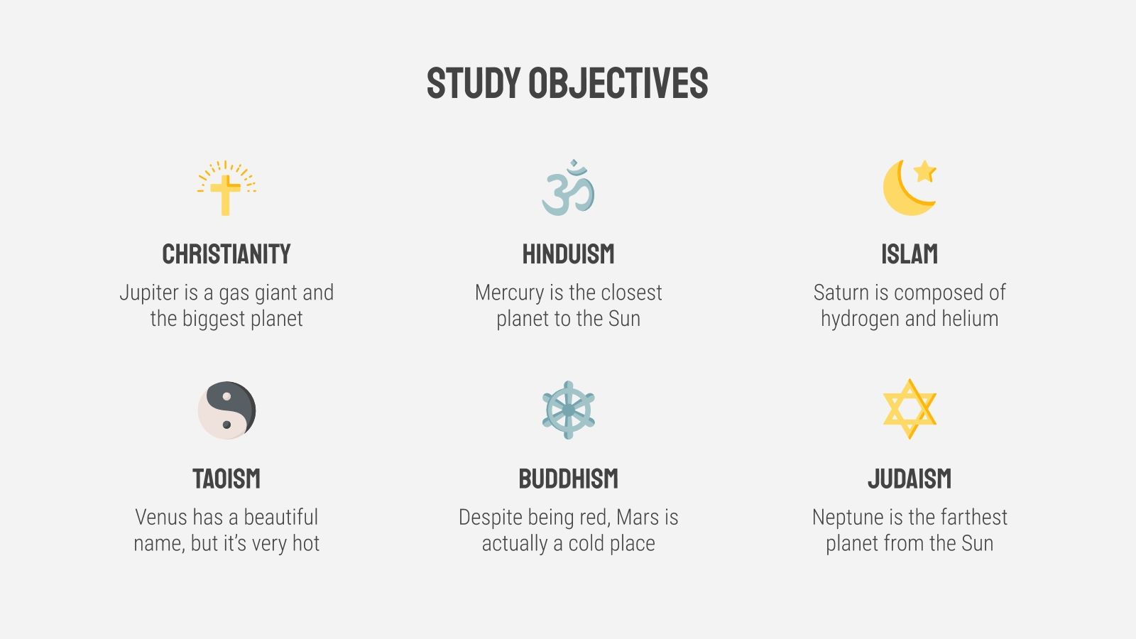 World Religion Thesis Google Slides Theme and PPT Template