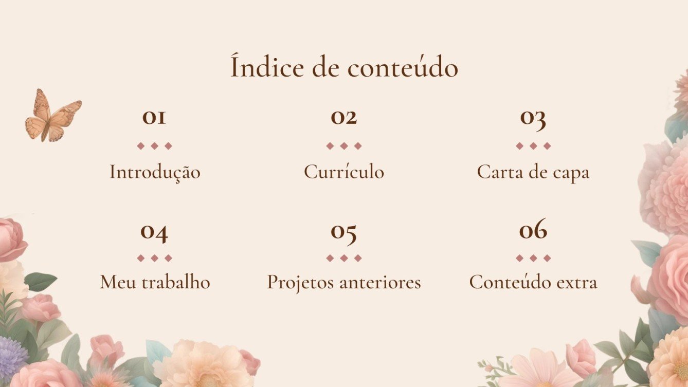 Blooming Flower Design Portfolio Presentation