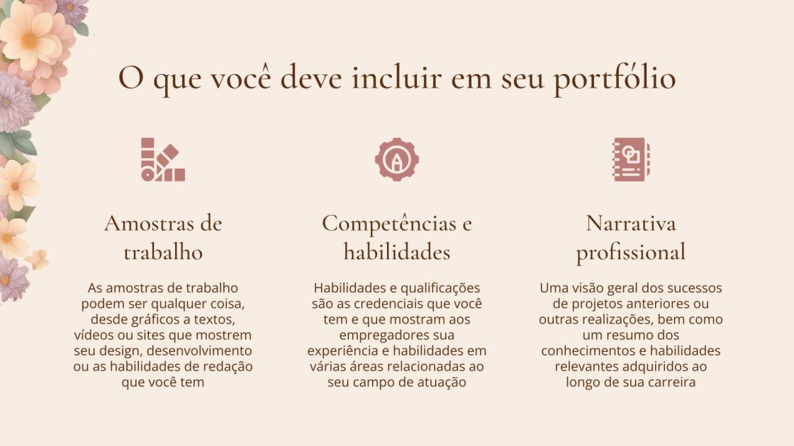 Blooming Flower Design Portfolio Presentation