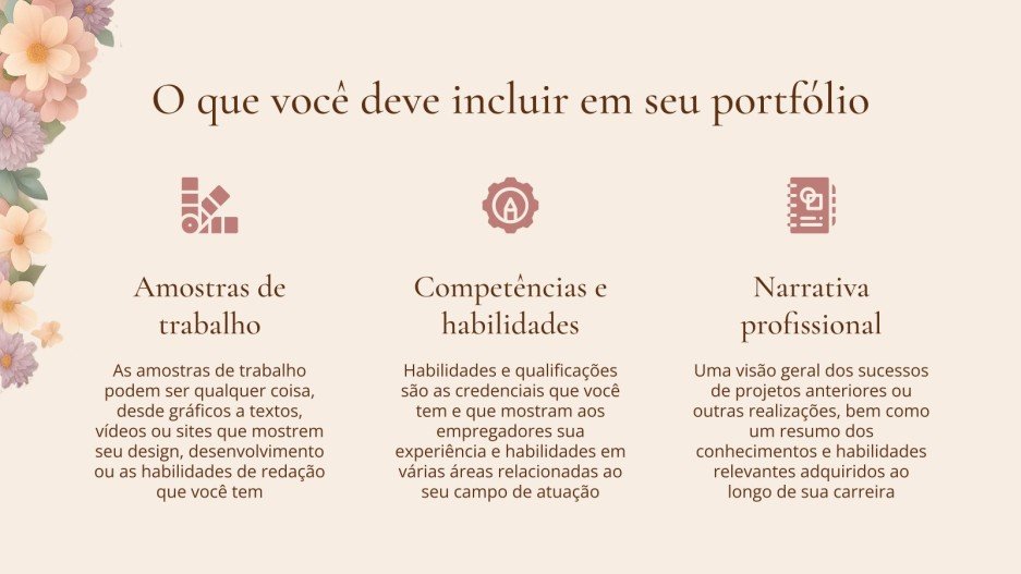 Blooming Flower Design Portfolio Presentation