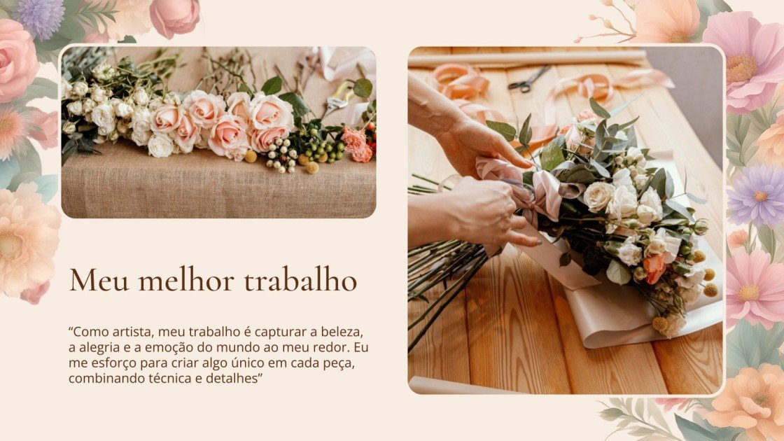 Blooming Flower Design Portfolio Presentation