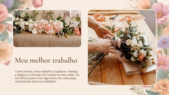 Blooming Flower Design Portfolio Presentation