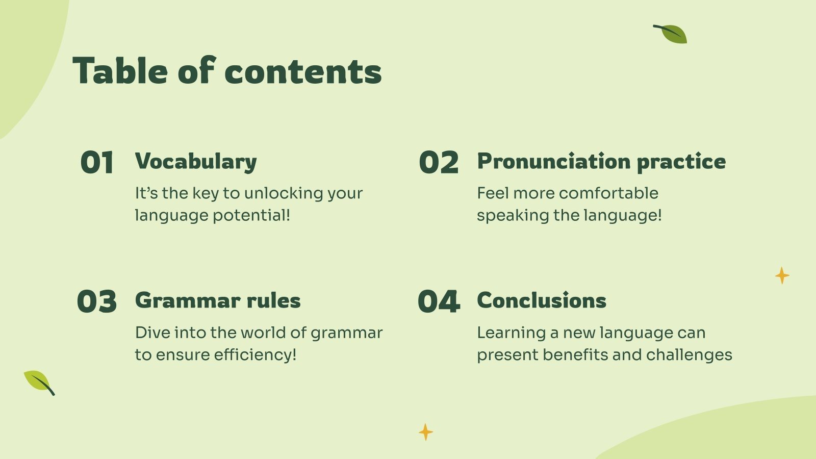 Environmental and Sustainability Topics - French - 8th Grade