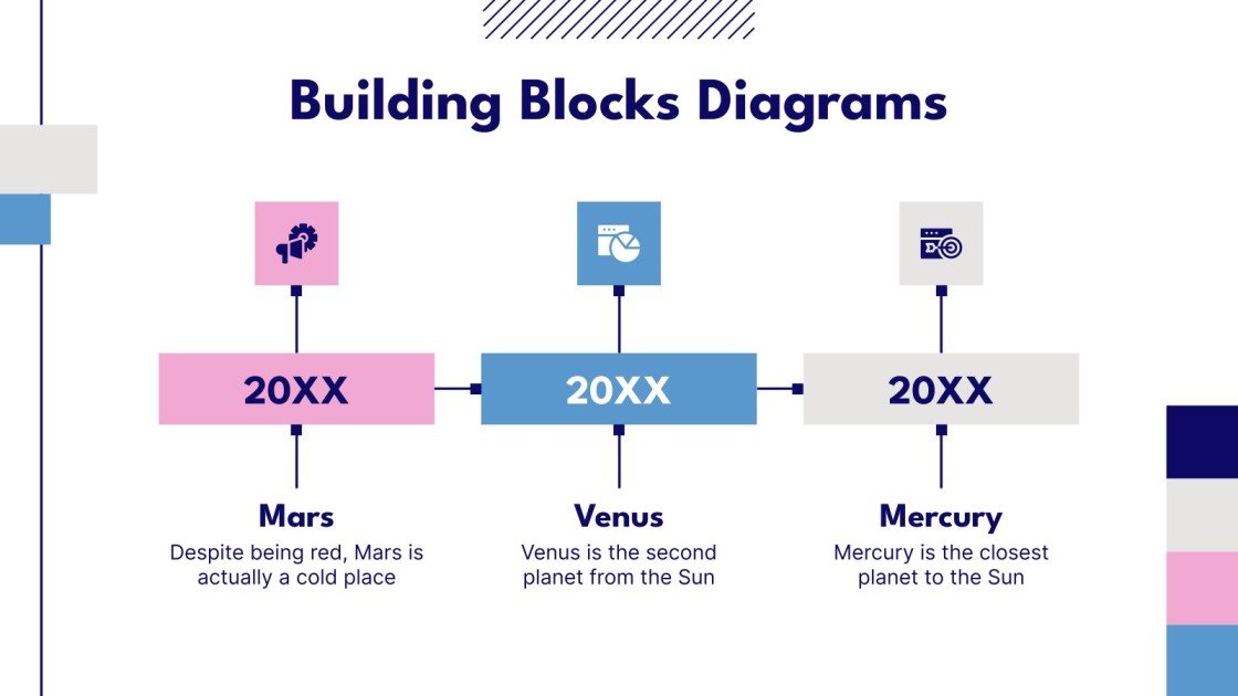 Building Blocks Diagrams for Marketing Presentation