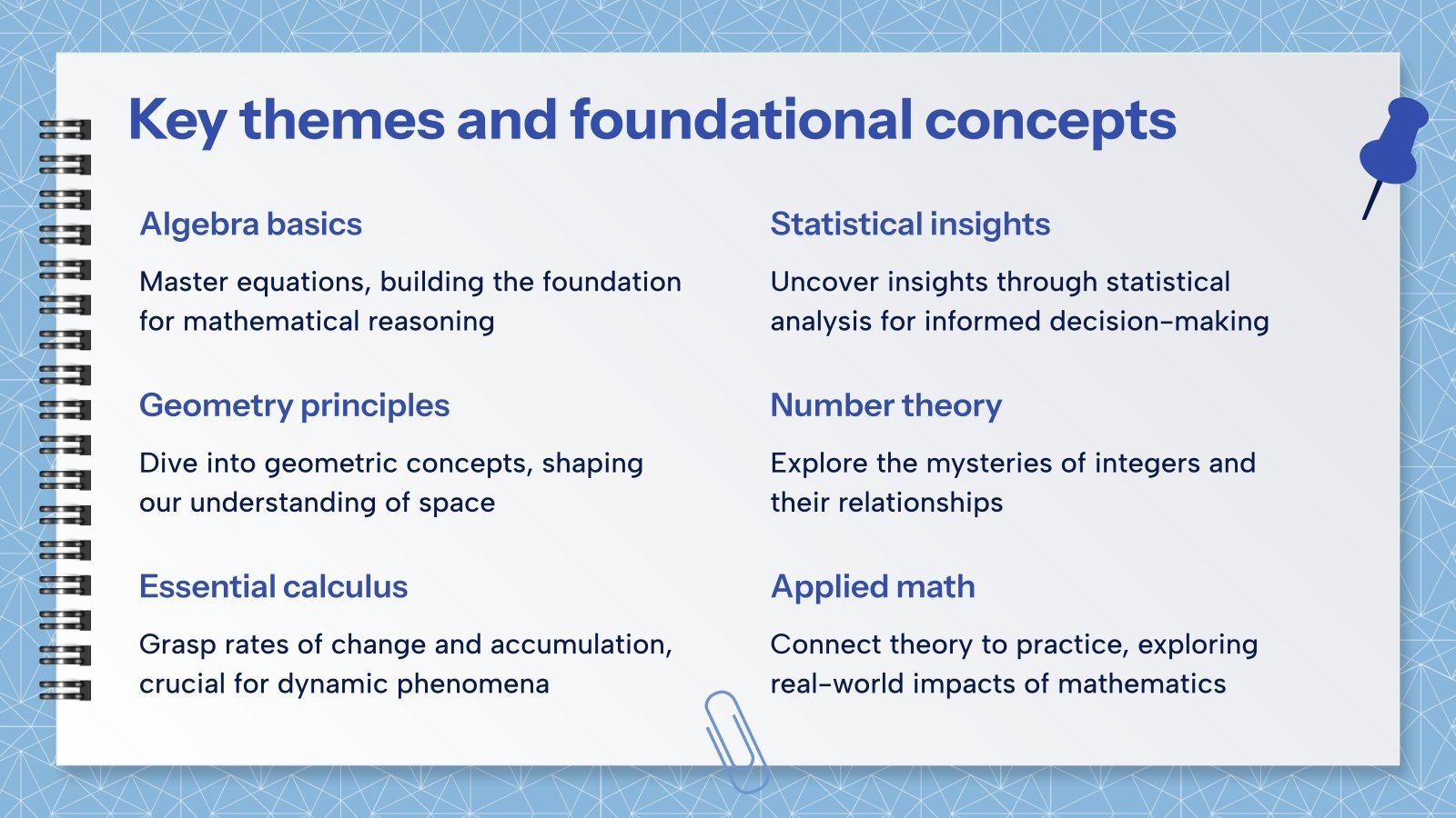 Advanced Topics in Mathematical Physics Presentation