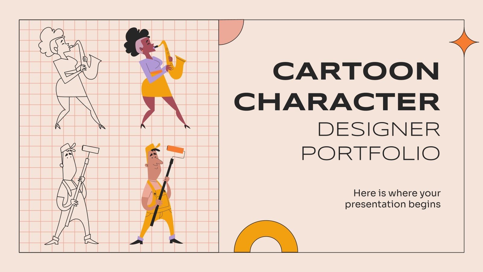 Cartoon Character Designer Portfolio Presentation