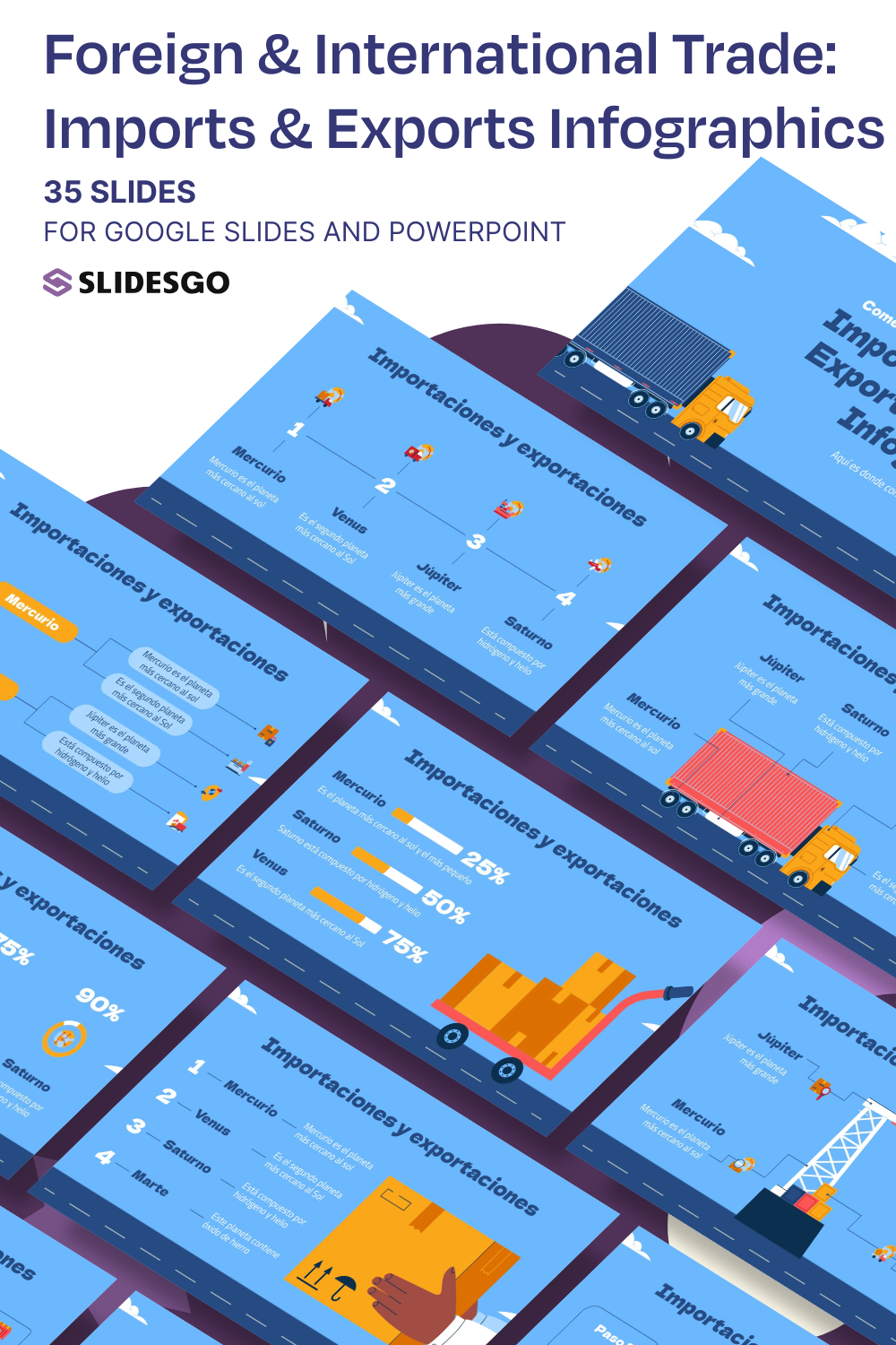Foreign Trade: Imports & Exports Infographics