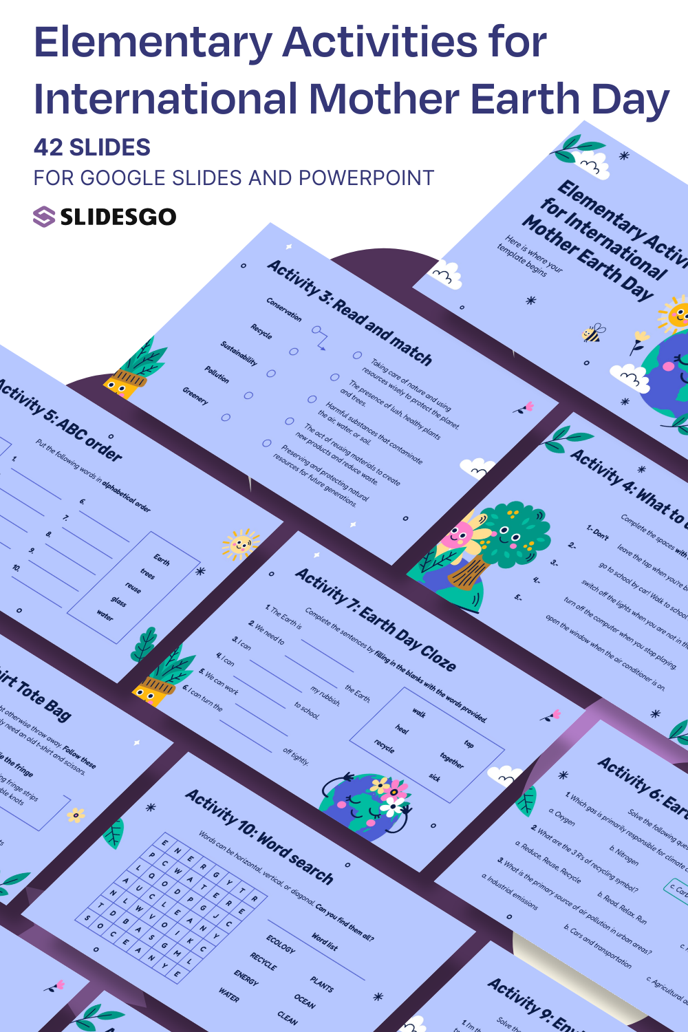 Elementary Activities for International Mother Earth Day