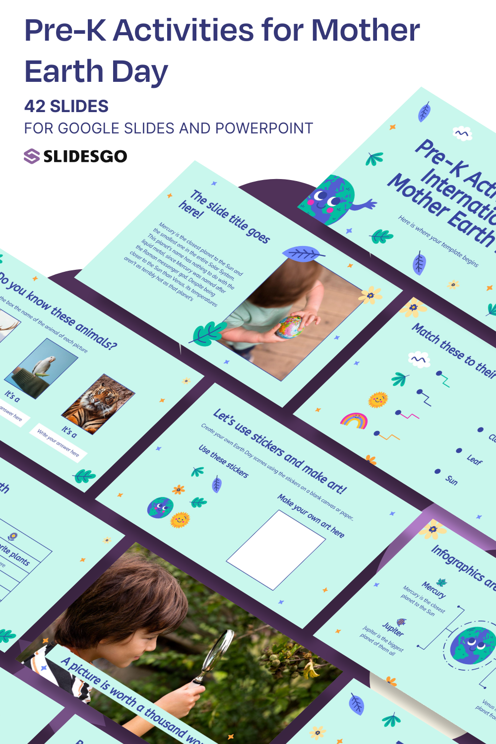 Pre-K Activities for International Mother Earth Day