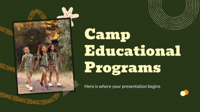 Free Google Slides & PPT templates about camping