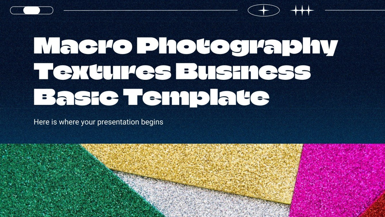 Macro Photography Textures Business Basic Template