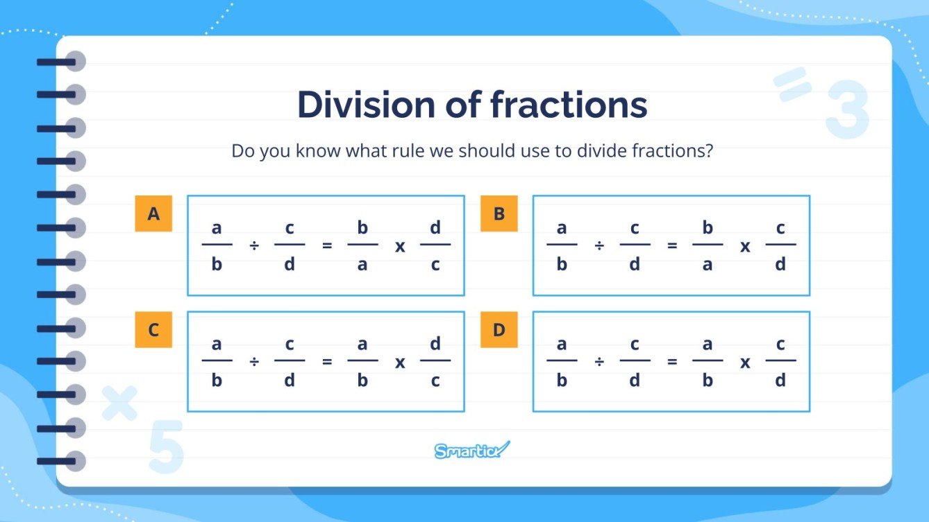 Dividing Fractions with Cross Simplification Presentation