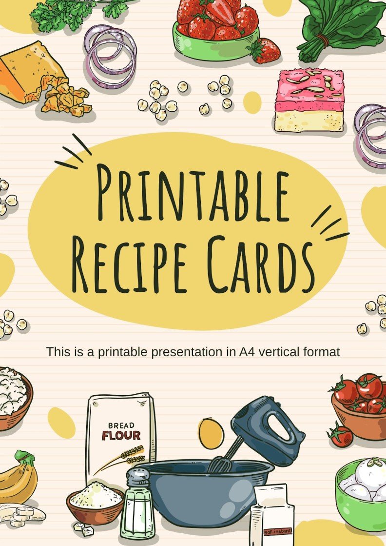 Free templates about Recipes for Google Slides and PowerPoint